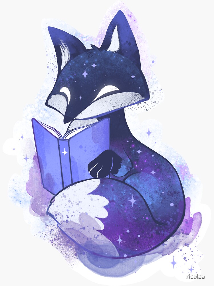 "Galactic Fox" Sticker for Sale by ricolaa | Redbubble