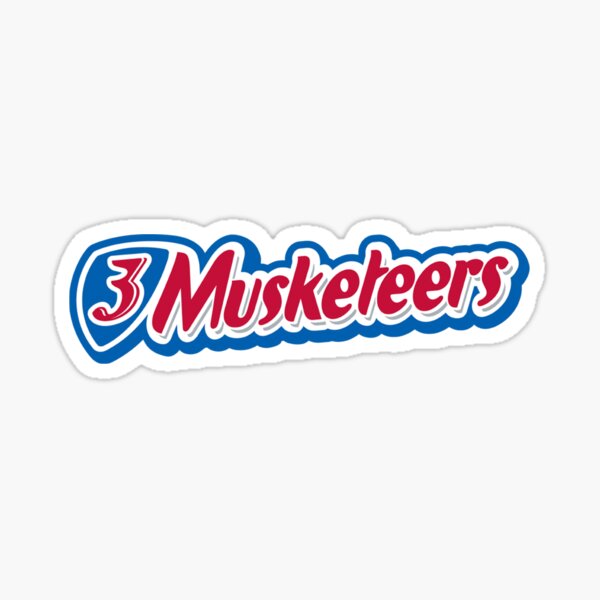 "3-Musketeers Logo" Sticker for Sale by kudusugani | Redbubble