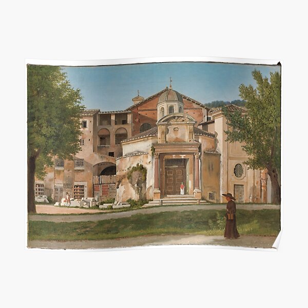 Póster «Una sección de la Via Sacra, Roma (La Iglesia de los Santos ...