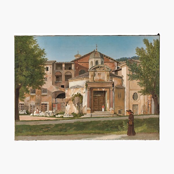 Lámina fotográfica «Una sección de la Via Sacra, Roma (La Iglesia de ...