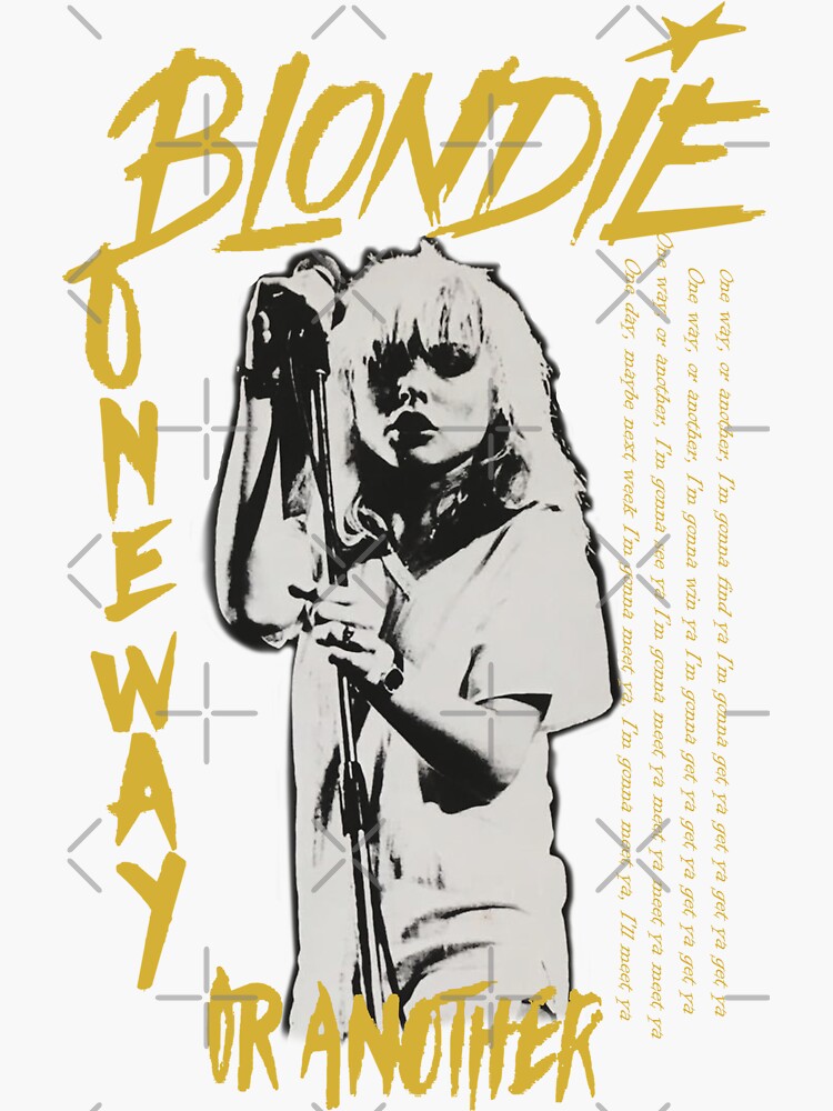 "Blondie ,one way or another" Sticker for Sale by PinkSpaceShop | Redbubble