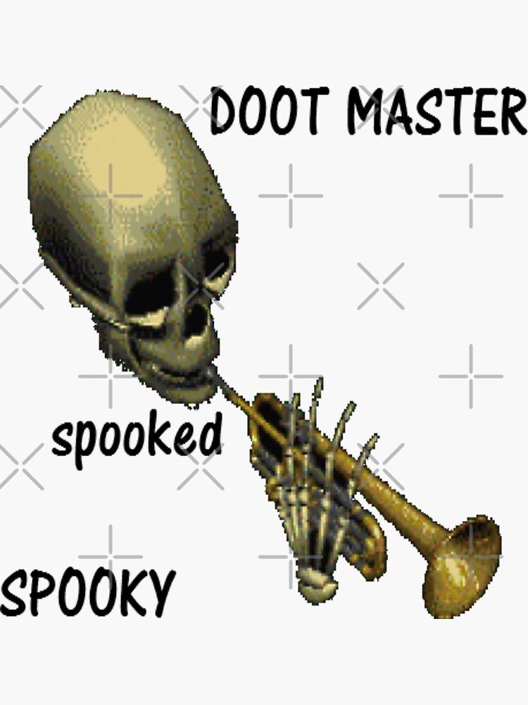 "Spooky Doot Master" Sticker by ColonelSanders | Redbubble