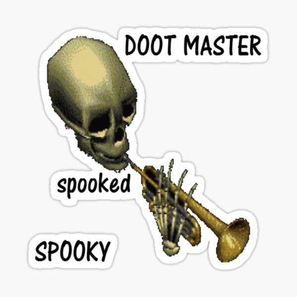 "Spooky Doot Master" Sticker by ColonelSanders | Redbubble