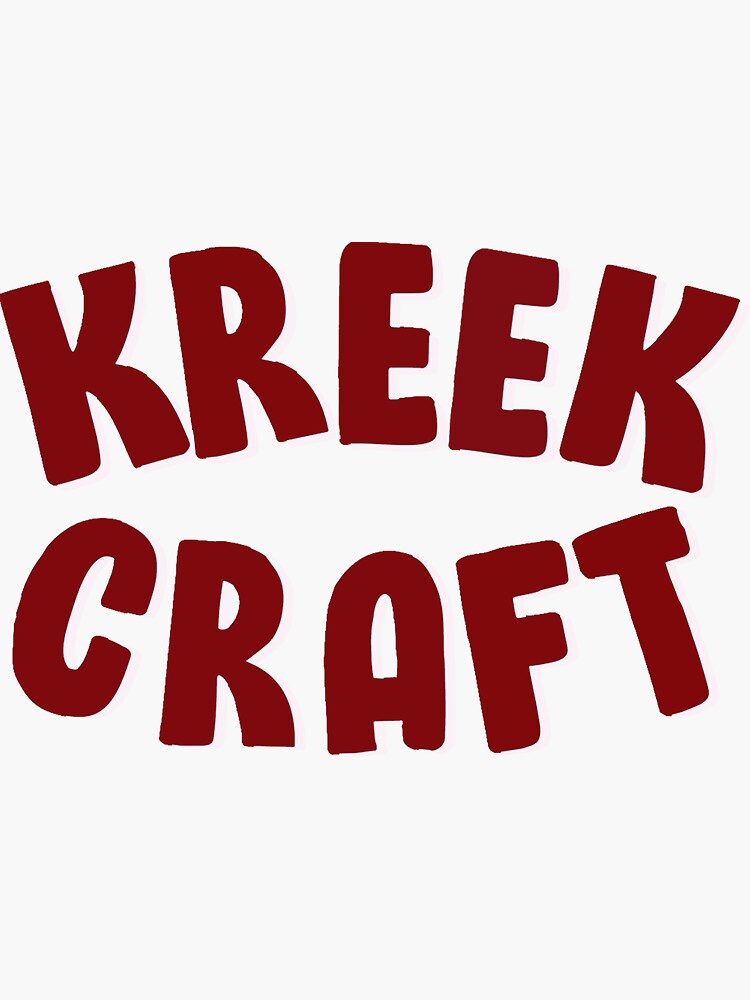 "KREEKCRAFT" Sticker for Sale by Jeux-Video | Redbubble