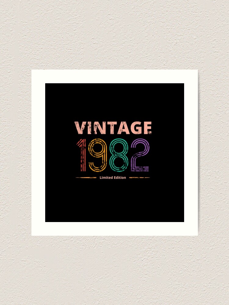 "Vintage 1982 Limited Edition" Art Print for Sale by csizmaziadesign ...