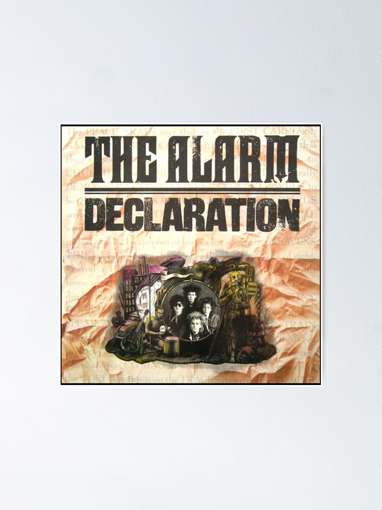 "vol 1. The Alarm poster: Declaration vintage album" Poster for Sale by ...
