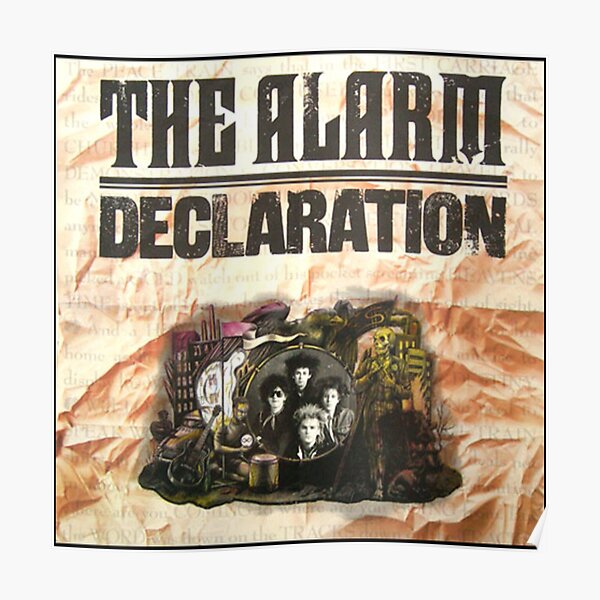 "vol 1. The Alarm poster: Declaration vintage album" Poster for Sale by ...