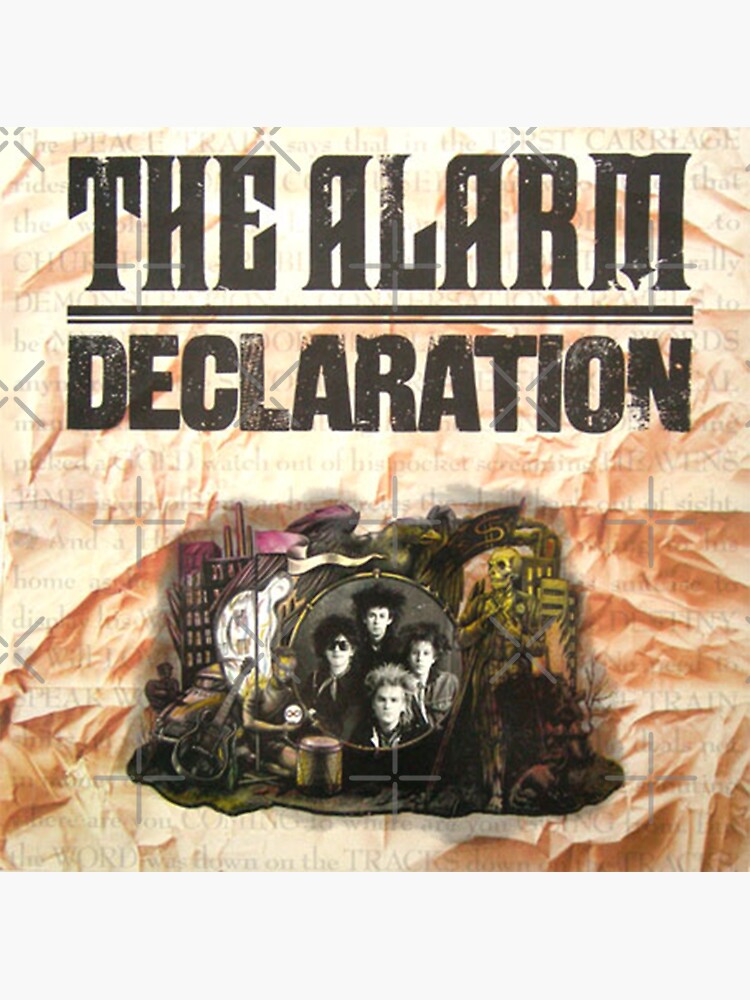 "vol 1. The Alarm poster: Declaration vintage album" Sticker for Sale ...