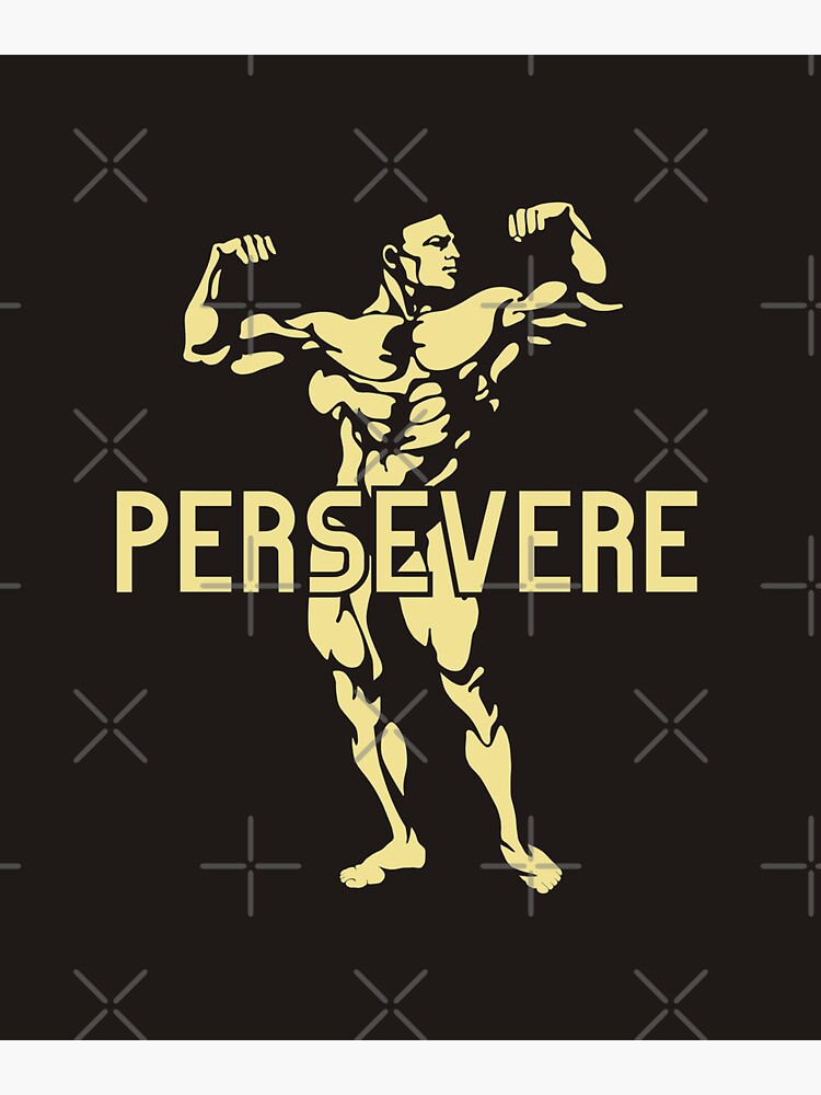 "Persevere " Sticker for Sale by GleamingGiant | Redbubble