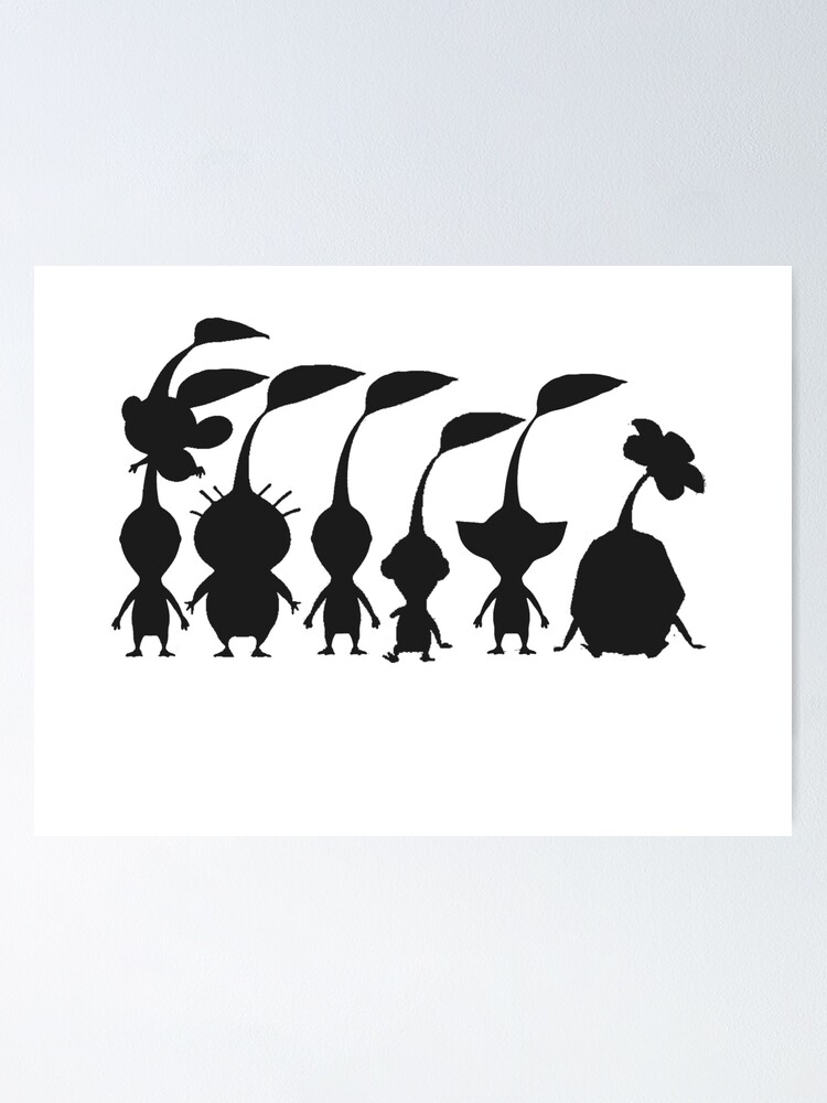 "pikmin silhouette" Poster for Sale by gibbiceps | Redbubble