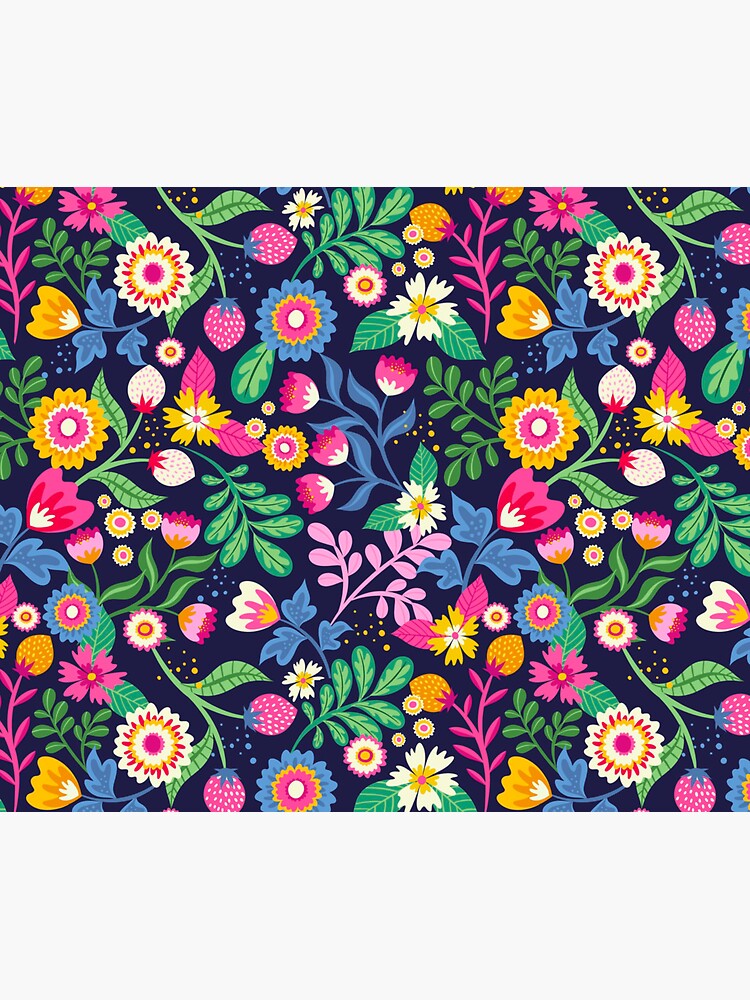 " Seamless Flower Dimension Pattern" Sticker for Sale by EtheresPrints ...