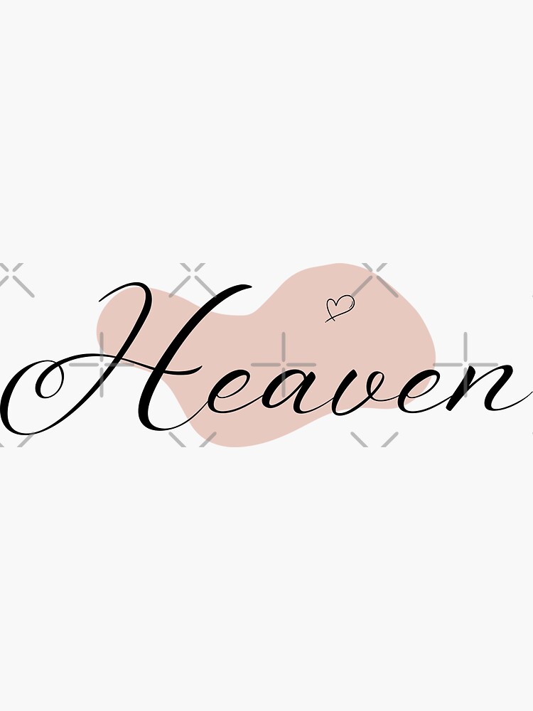 "Heaven – Feminine Abstract Minimalist" Sticker for Sale by gmglobal ...