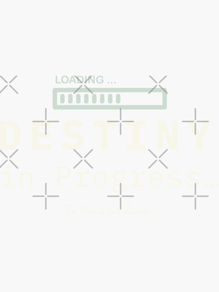 "Loading Destiny in Progress - Off Black" Sticker for Sale by ...