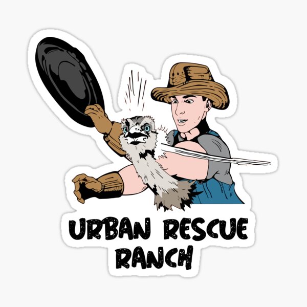 "Urban Rescue Ranch" Sticker for Sale by Only-Art- | Redbubble