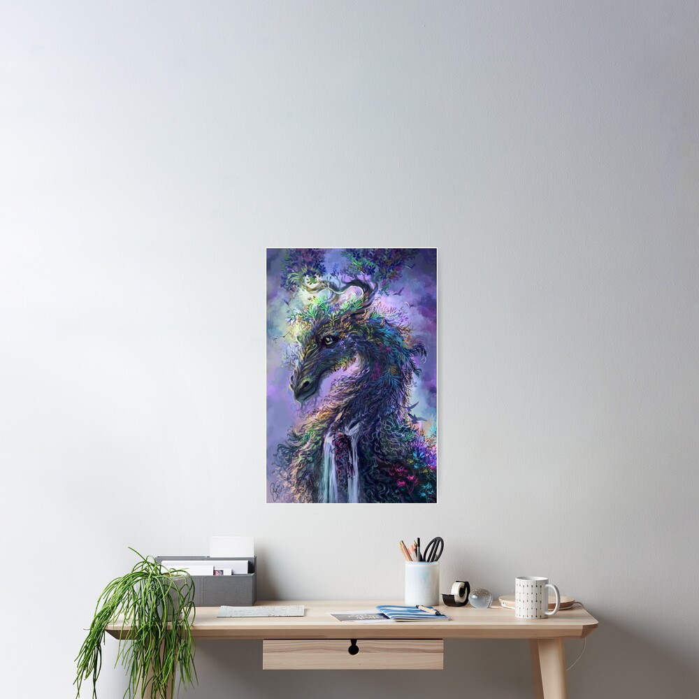 "Paradise dragon" Poster for Sale by Kaytara | Redbubble