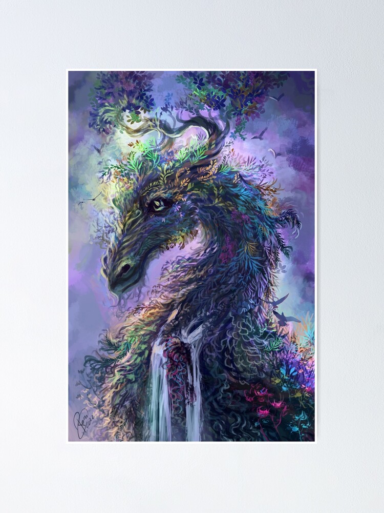 "Paradise dragon" Poster for Sale by Kaytara | Redbubble