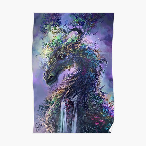 "Paradise dragon" Poster for Sale by Kaytara | Redbubble