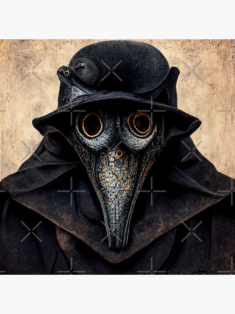 Pegatina «médico de la peste futurista» de AjummaDesign | Redbubble