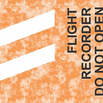 "Flight Recorder - Do Not Open - BLACK BOX - DZ14" Sticker for Sale by ...
