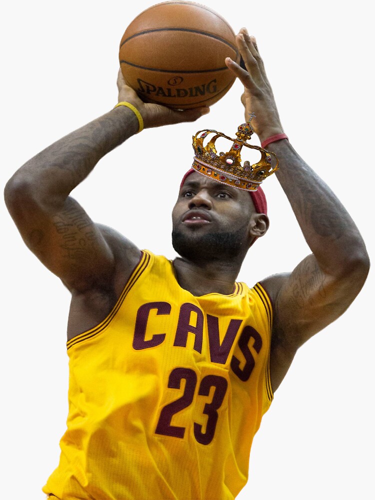 "LeBron James" Sticker for Sale by DesigneForce | Redbubble