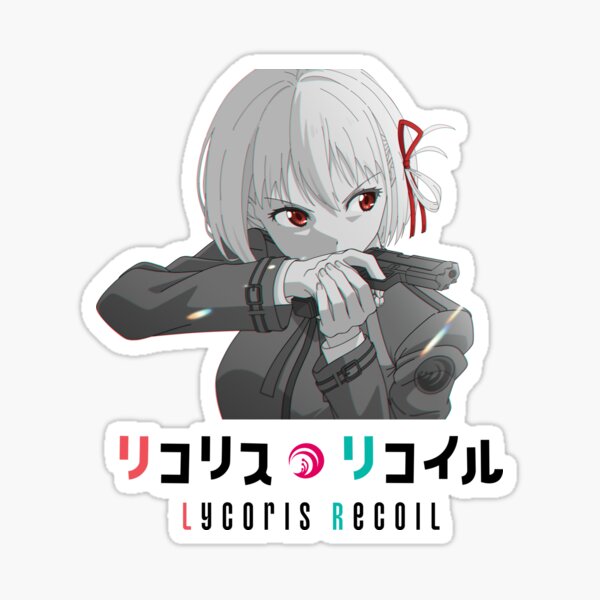 "anime lycoris recoil " Sticker for Sale by NjenongXplit | Redbubble