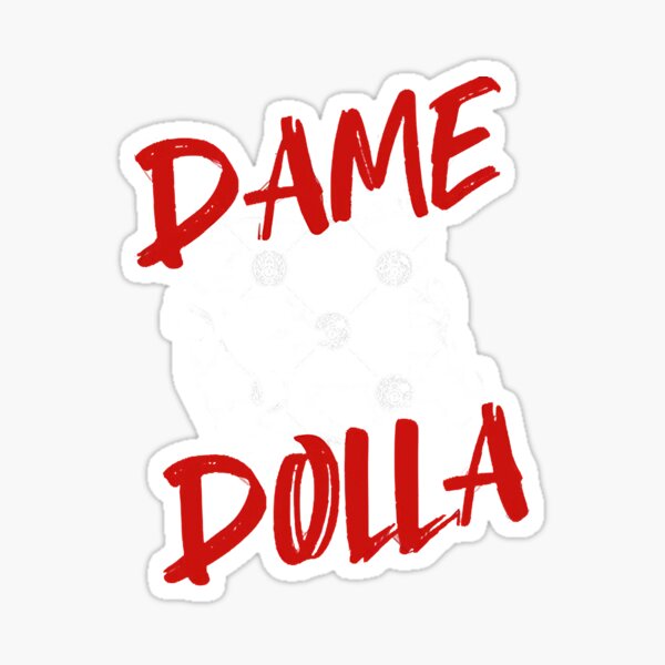"Dame Dolla " Sticker for Sale by BrodieBennett | Redbubble
