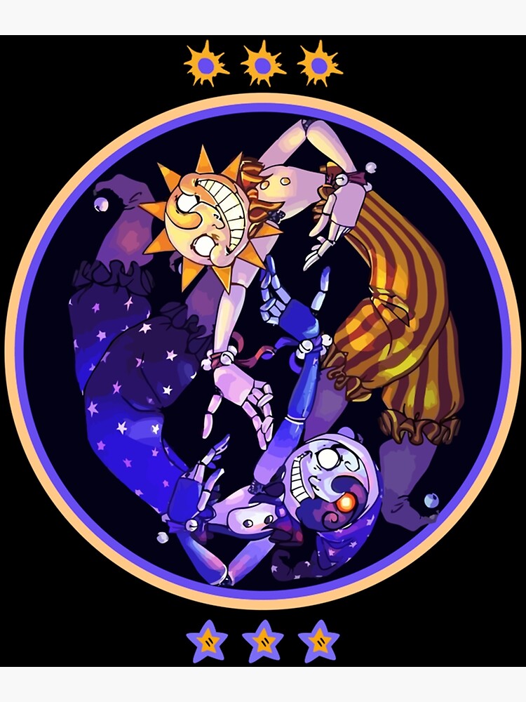"Fnaf Security Breach Sun And Moon" Art Print for Sale by SKSoumen ...