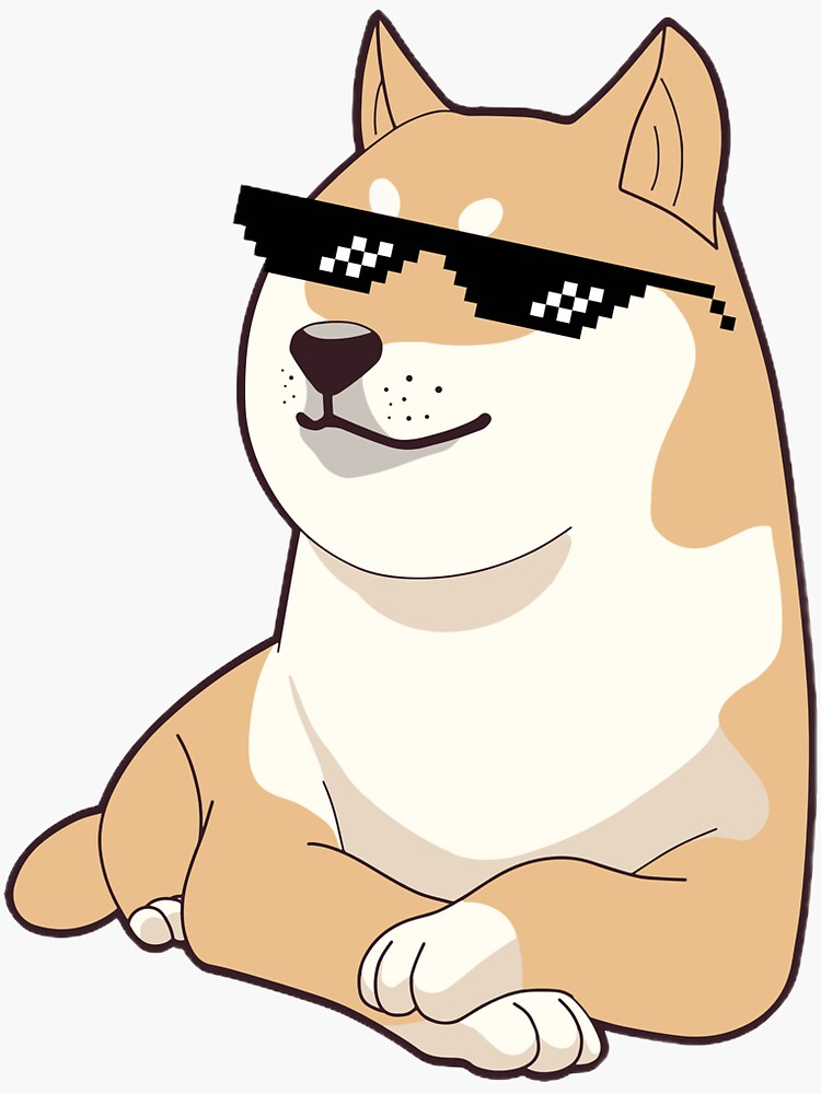 "Doge" Sticker for Sale by VanjaSRB | Redbubble