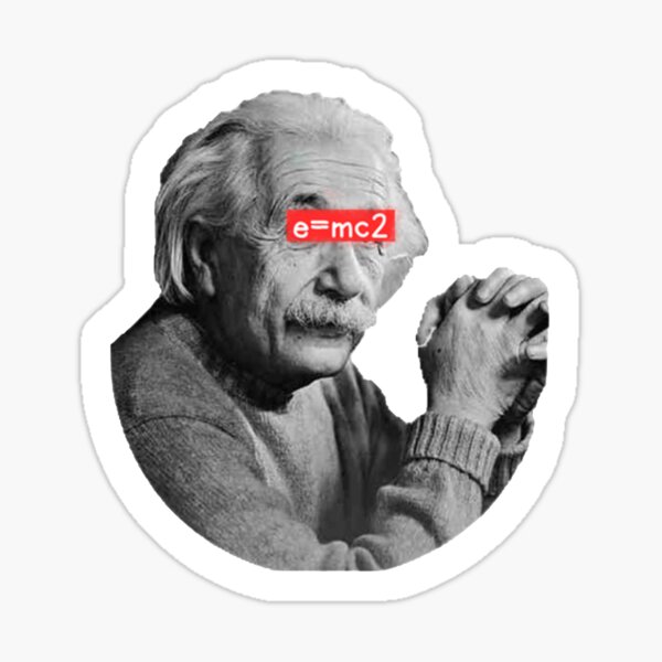 "Albert Einstein" Sticker for Sale by FandomArtz | Redbubble