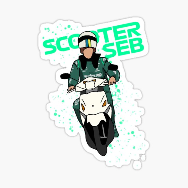 "Scooter Seb" Sticker for Sale by LiamJC | Redbubble