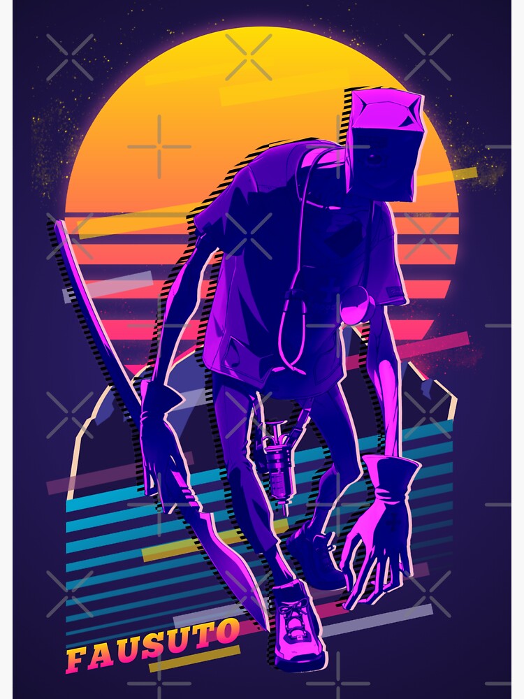 "Faust guilty gear strive retro" Sticker for Sale by nikmatulailu ...