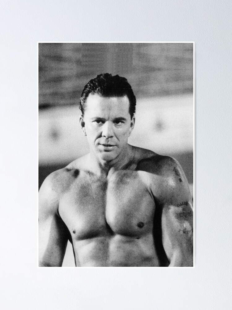 Muscle Mickey Rourke Poster For Sale By Robertjames12 Redbubble