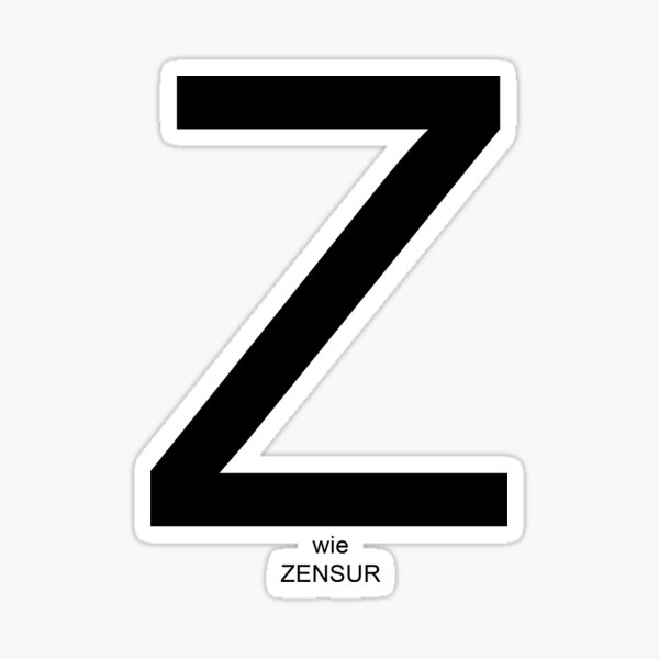 "EDGE - ABC - 01 - ZwCensorship - Black" Sticker by O-Edge | Redbubble