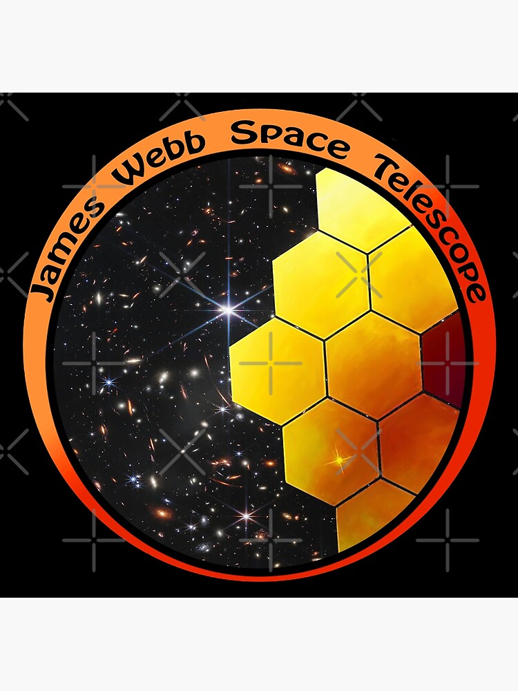 " JWST James-Webb-Teleskop - Erstes Deep-Field-Bild, rot" Poster von ...