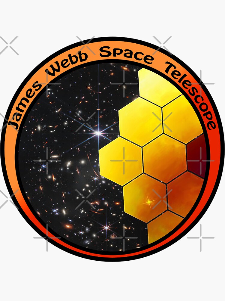" JWST James-Webb-Teleskop - Erstes Deep-Field-Bild, rot" Sticker von ...