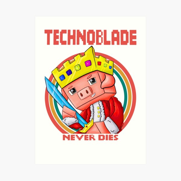 "Technoblade t-shirts" Art Print for Sale by GUY-NY | Redbubble