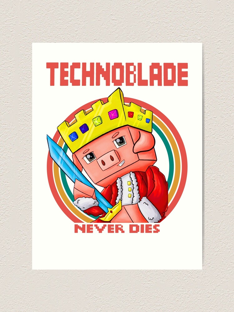 "Technoblade t-shirts" Art Print for Sale by GUY-NY | Redbubble