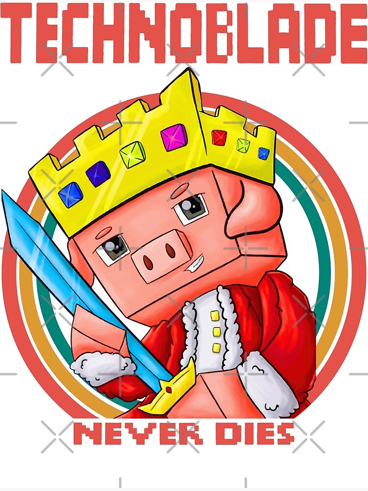 "Technoblade t-shirts" Art Print for Sale by GUY-NY | Redbubble