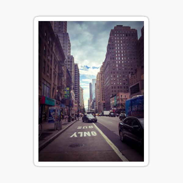 "Sixth Ave Street Midtown Manhattan NYC" Sticker for Sale by ...