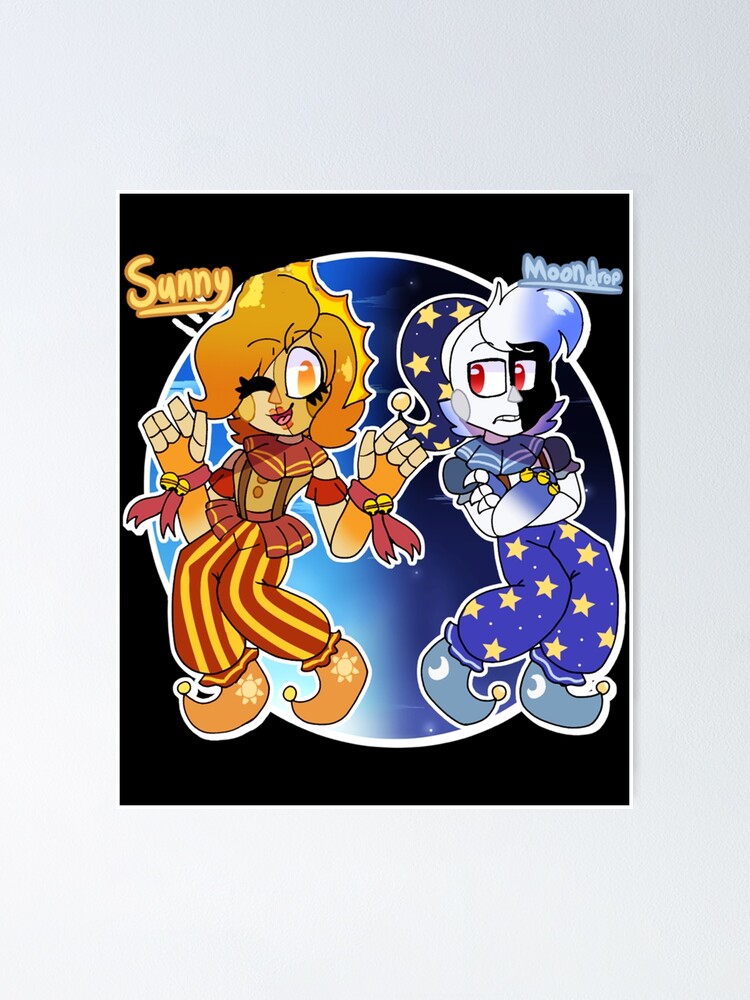 "fnaf security breach moondrop & sundrop I" Poster for Sale by SKSoumen ...