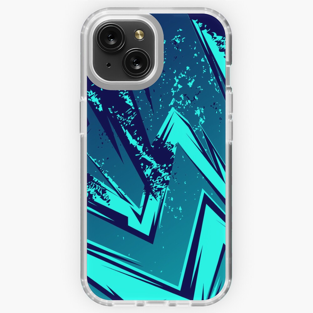 "Modern style blue abstract geometric texture" Sticker for Sale by ...