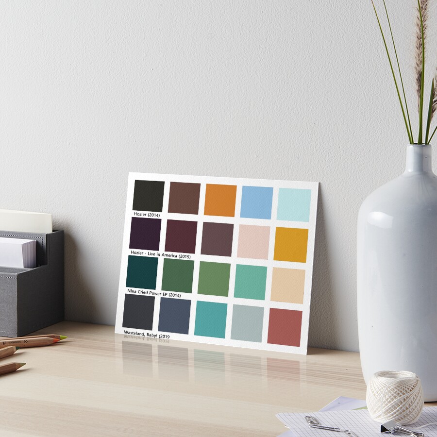 "Hozier discography album cover color palette " Art Board Print for ...