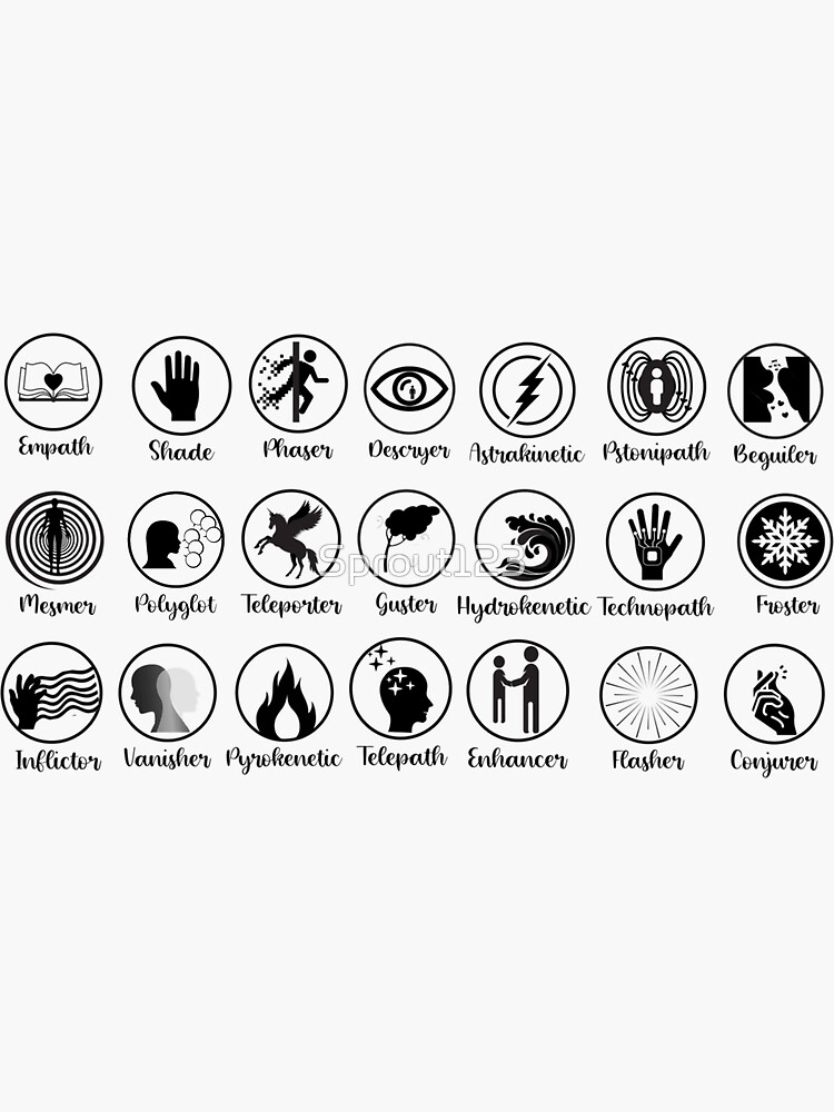 "KOTLC - Ability Badges" Sticker for Sale by Sprout123 | Redbubble
