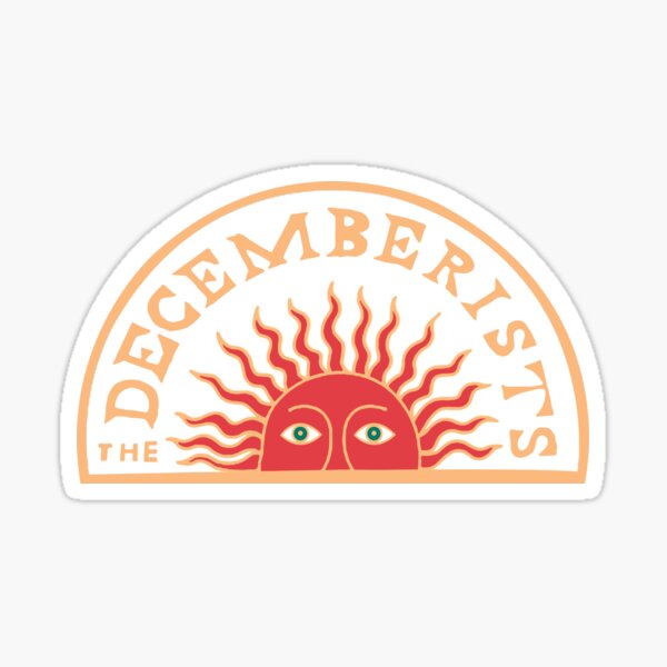 "DECEMBERISTS SUN LOGO" Sticker for Sale by anitacathyfiyu | Redbubble