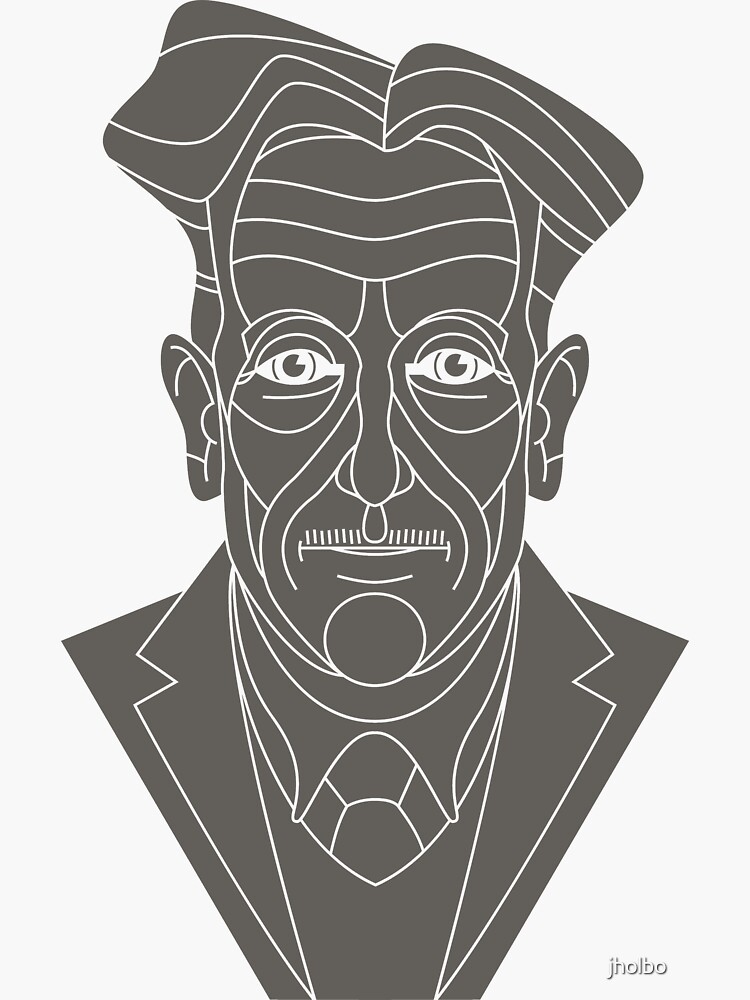 "George Orwell" Sticker for Sale by jholbo | Redbubble