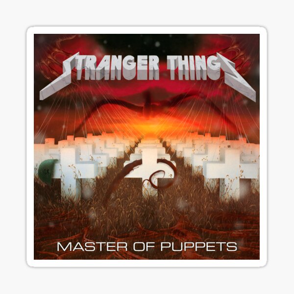 "Stranger Things Master of Puppets" Sticker for Sale by raulsr | Redbubble