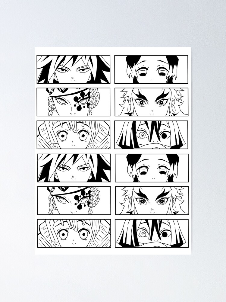 "Demon Slayer Hashiras" Poster for Sale by Tee-Luza | Redbubble