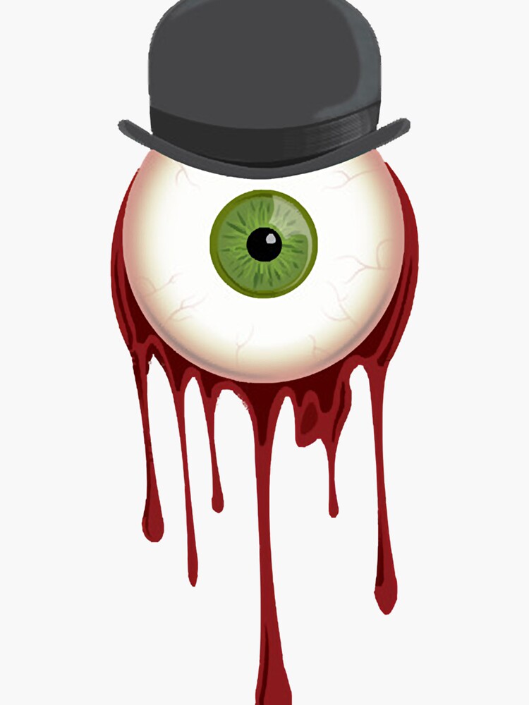"A Clockwork Eyeball " Sticker for Sale by MadBuddhaX | Redbubble
