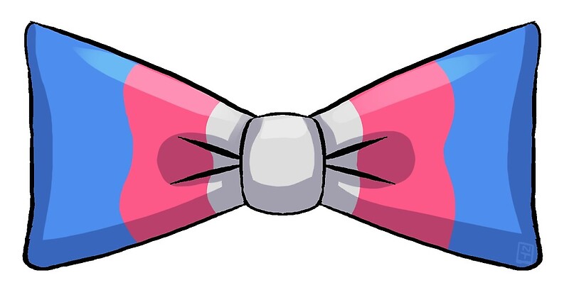 "Trans Pride Bowtie" by Rainbow Riddles | Redbubble