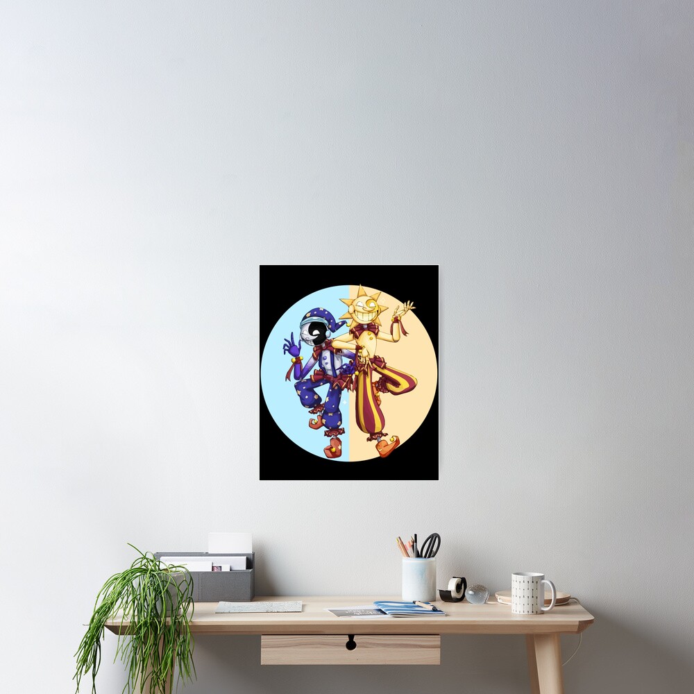 "Fnaf Security Breach Sun And Moon - circle design" Poster for Sale by ...